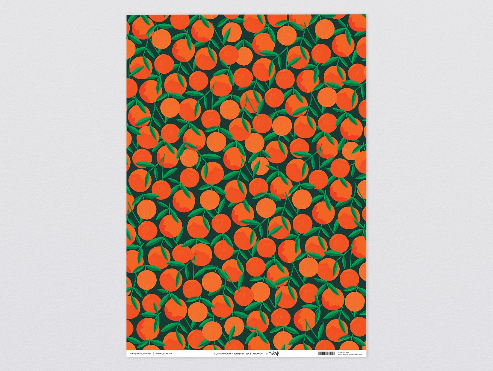 Clementines Wrapping Paper by Wrap – Really Well Made