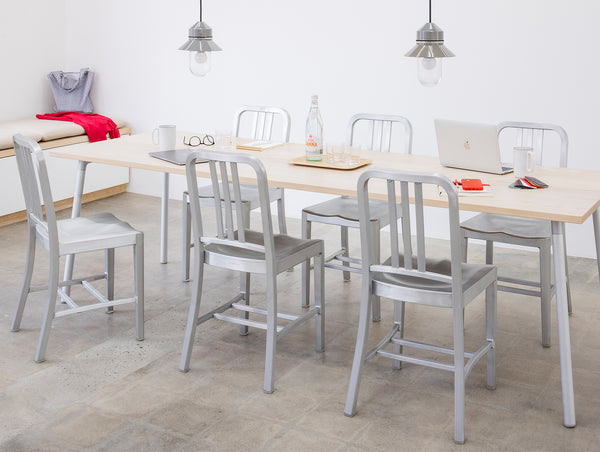 1006 Navy Chair - Hand Brushed by Emeco · Really Well Made
