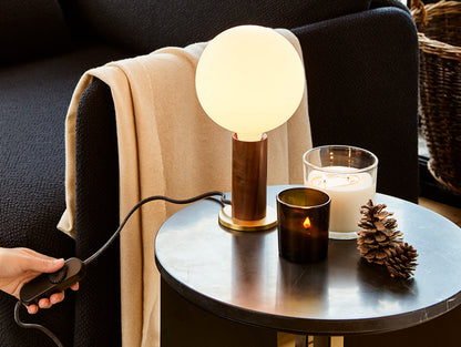 Walnut Knuckle Table Lamp by Tala – Really Well Made